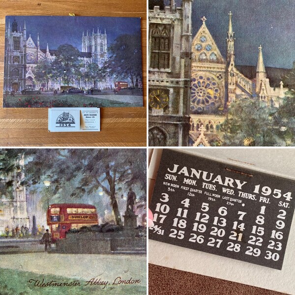 1954 Calendar - Etsy
