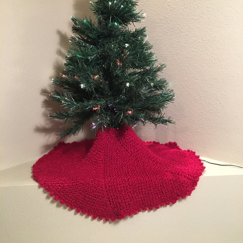 Knit Tree Skirt - Etsy