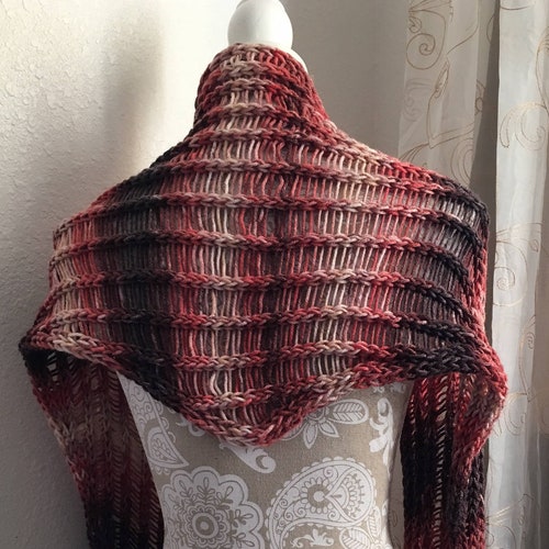 Irish Spring Scarf a Loom Knit Pattern - Etsy