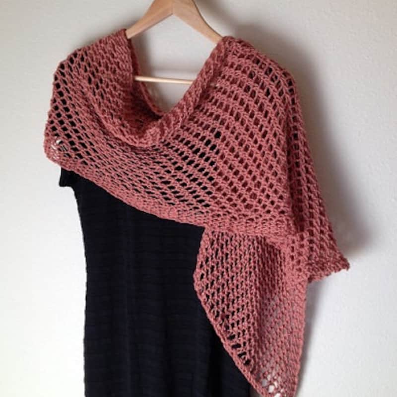 Loom Knit Shawl - Etsy