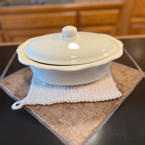 Barrel Stitch Trivet -- a Loom Knit Pattern - Etsy