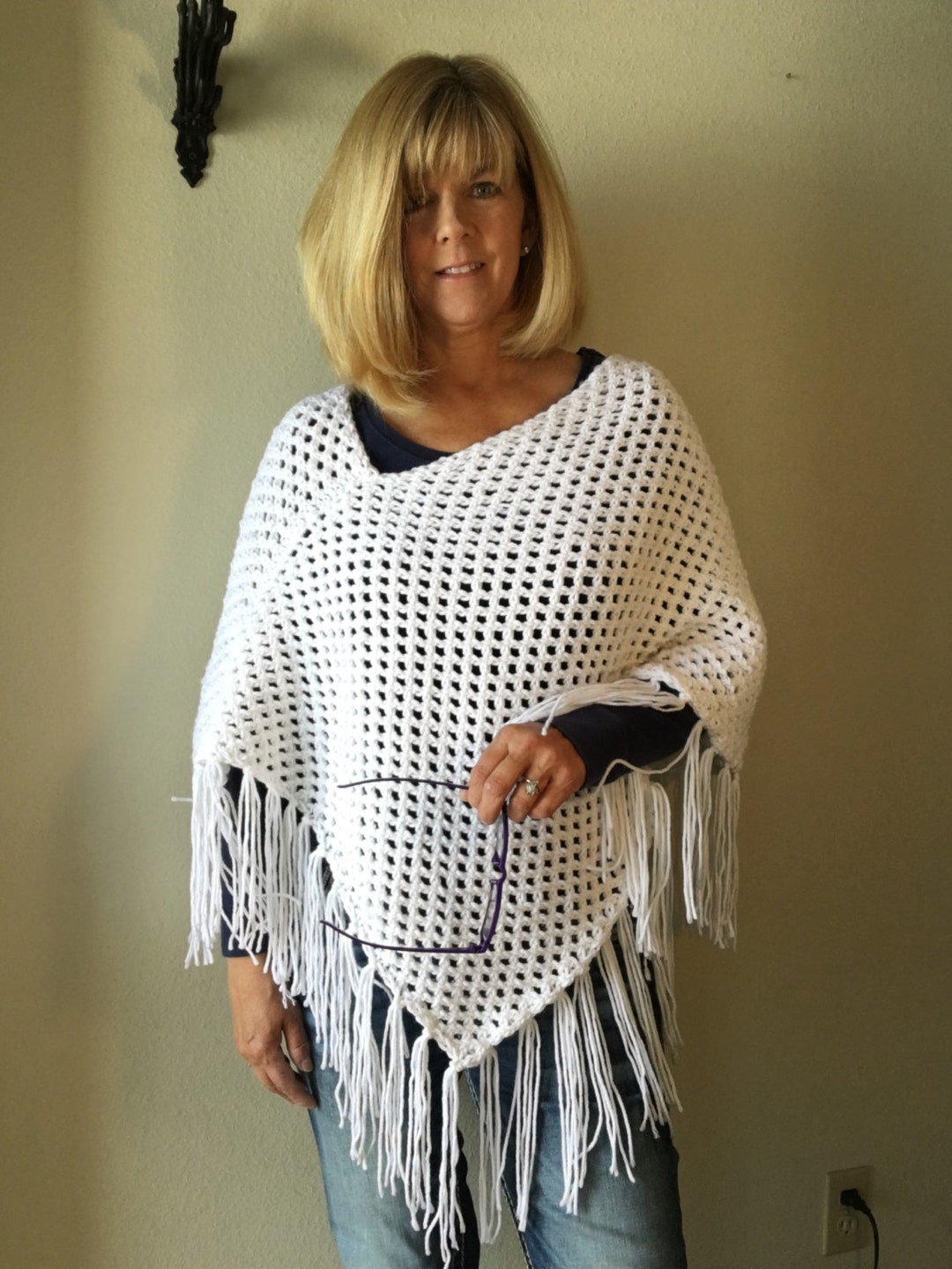 Spanish Peaks Poncho -- a Loom Knit Pattern - Etsy