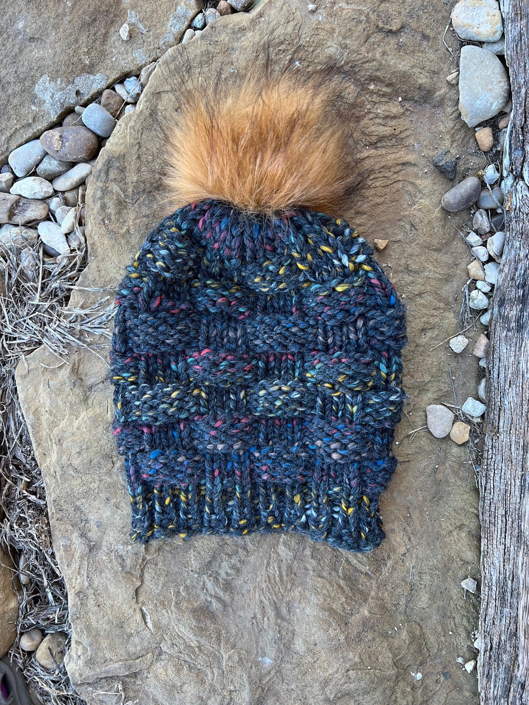 Basketweave Hat a Loom Knit Pattern - Etsy