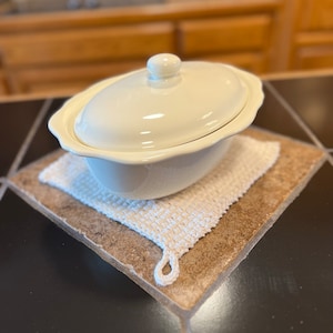 Barrel Stitch Trivet -- a Loom Knit Pattern - Etsy