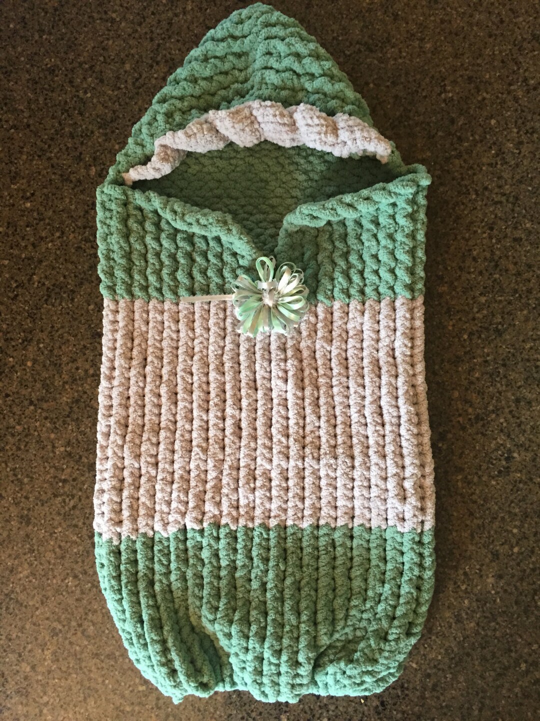 Hooded Baby Cocoon a Loom Knit Pattern - Etsy