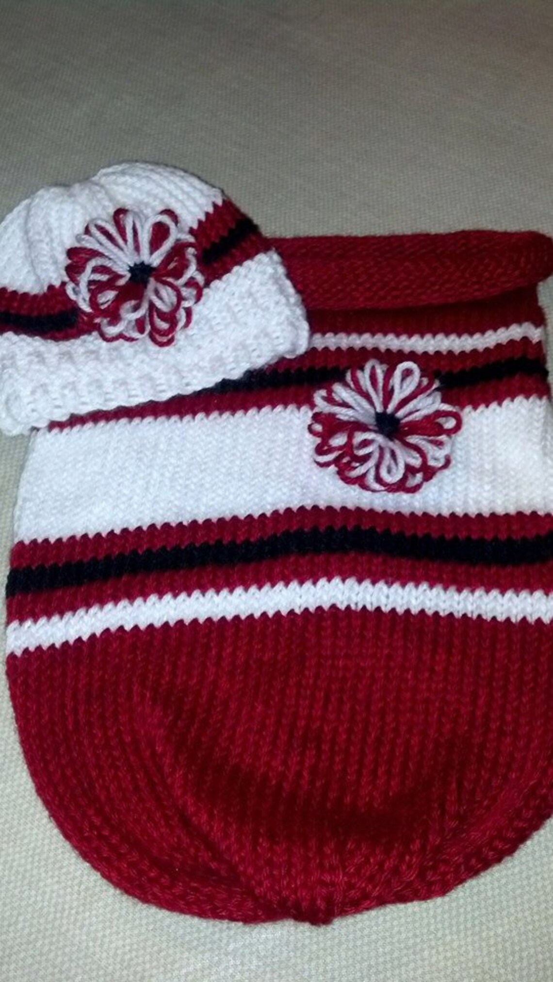 Sporty Baby Cocoon and Hat Two Loom Knit Patterns | Etsy