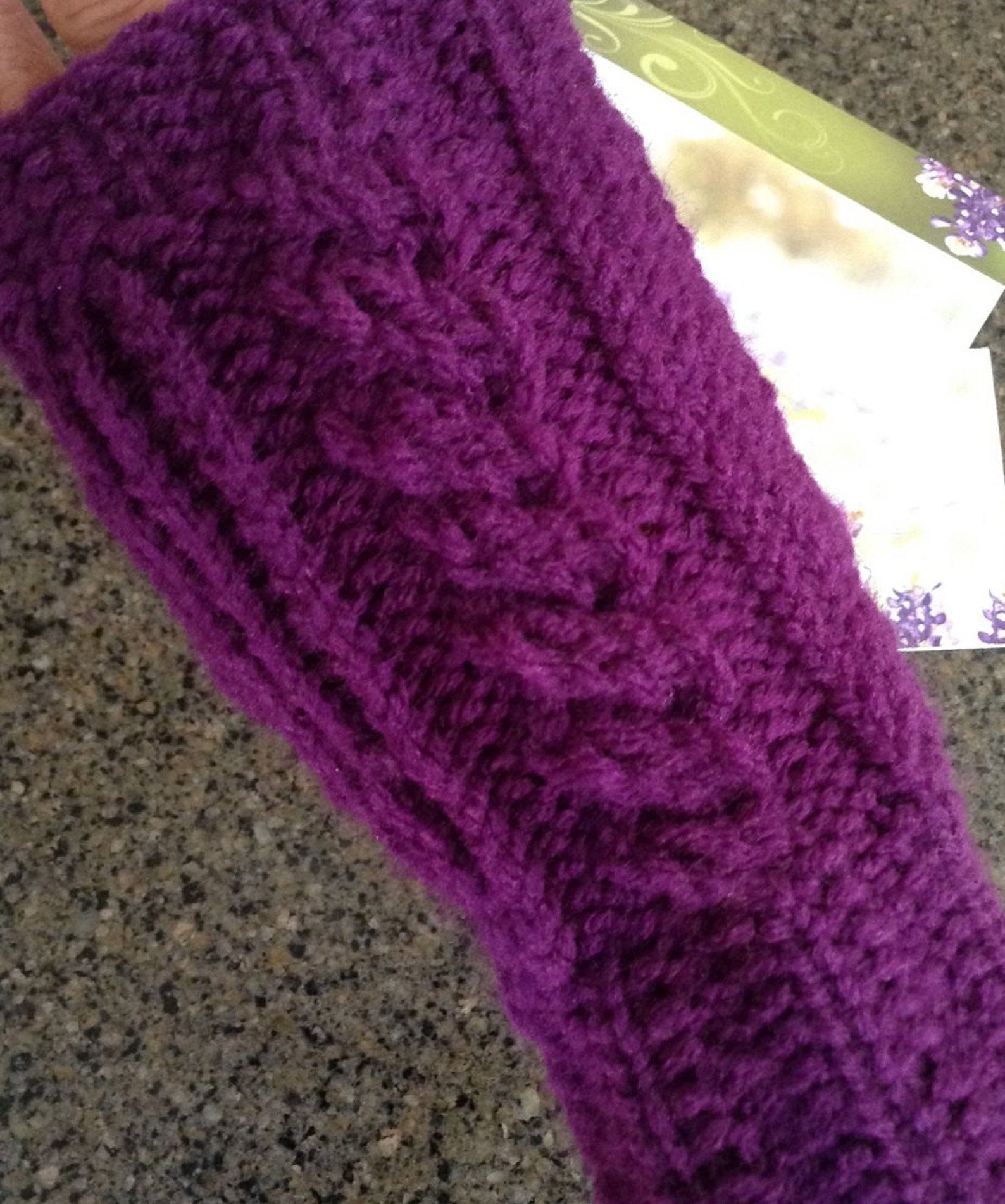 Fingerless Gloves for Two - Two Loom Knit Patterns - Etsy