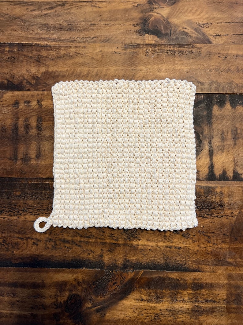 Barrel Stitch Trivet a Loom Knit Pattern - Etsy