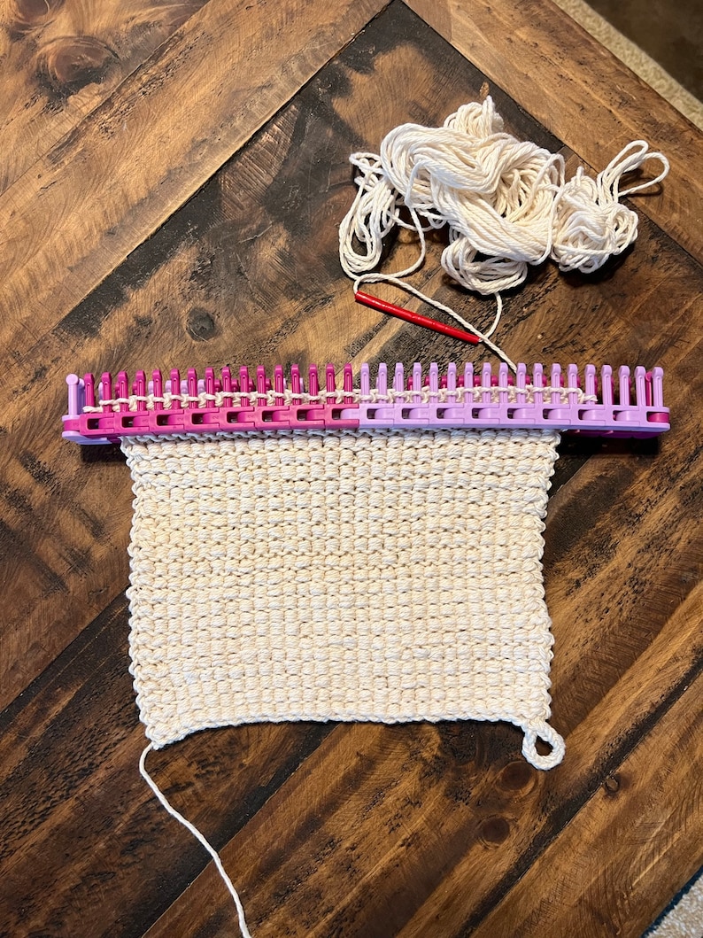 Barrel Stitch Trivet a Loom Knit Pattern - Etsy