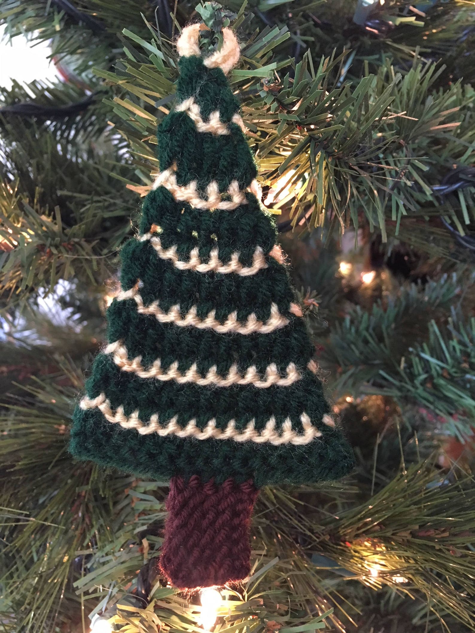 Tree Ornament a Loom Knit Pattern - Etsy