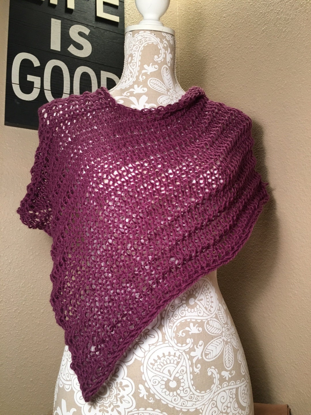 Impatient for Summer Poncho -- a Loom Knit Pattern - Etsy