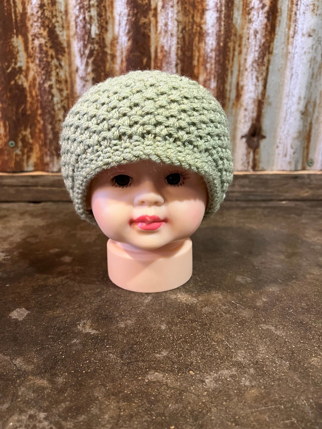 Eyelet Moss Baby Hat - Etsy