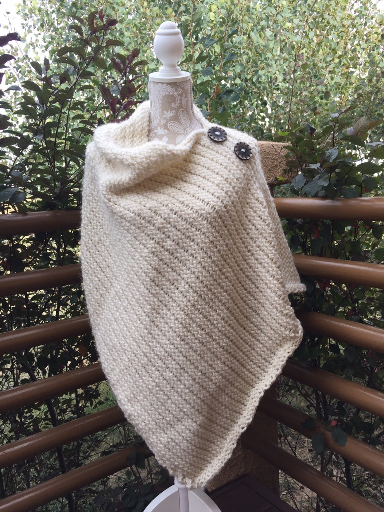 Favorite Poncho a Loom Knit Pattern - Etsy