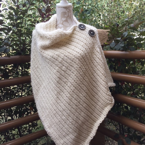 Lattice Stitch Shawl a Loom Knit Pattern - Etsy