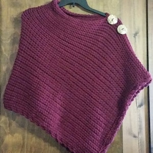 Favorite Poncho - a Loom Knit Pattern - Etsy