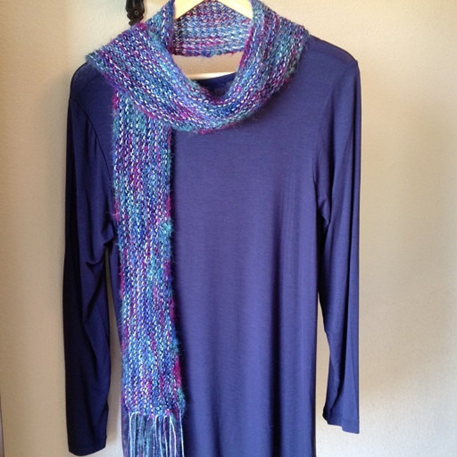 Two-tone Scarf - a Loom Knit Pattern - Etsy