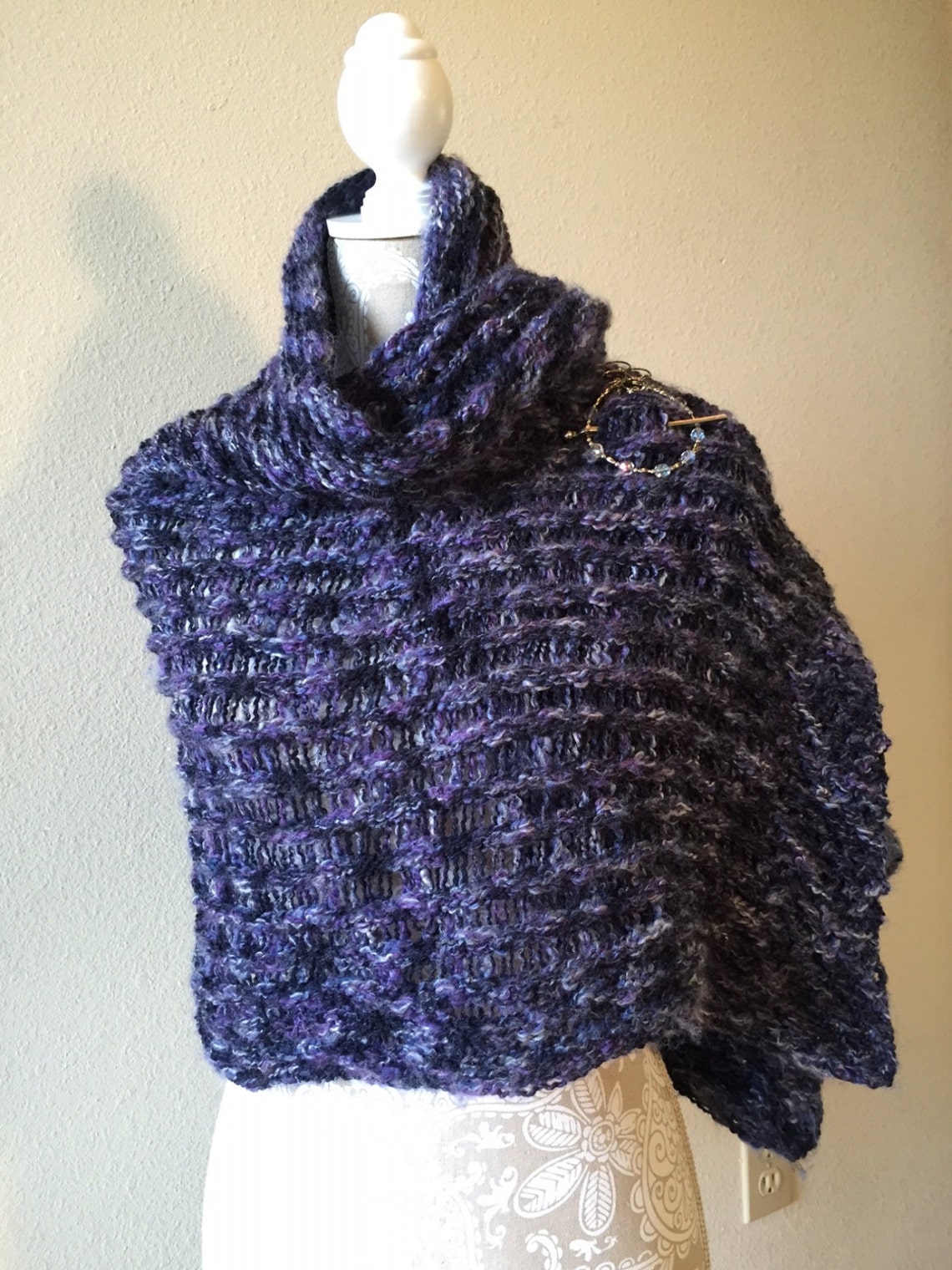 Black Forest Wrap Loom Knit Pattern - Etsy.de