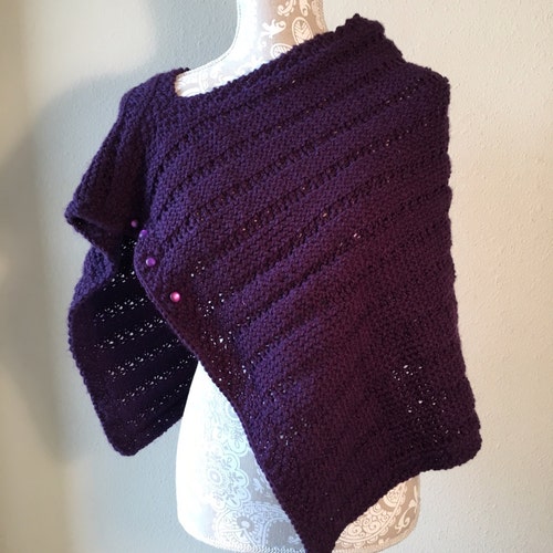 Lattice Stitch Shawl a Loom Knit Pattern - Etsy