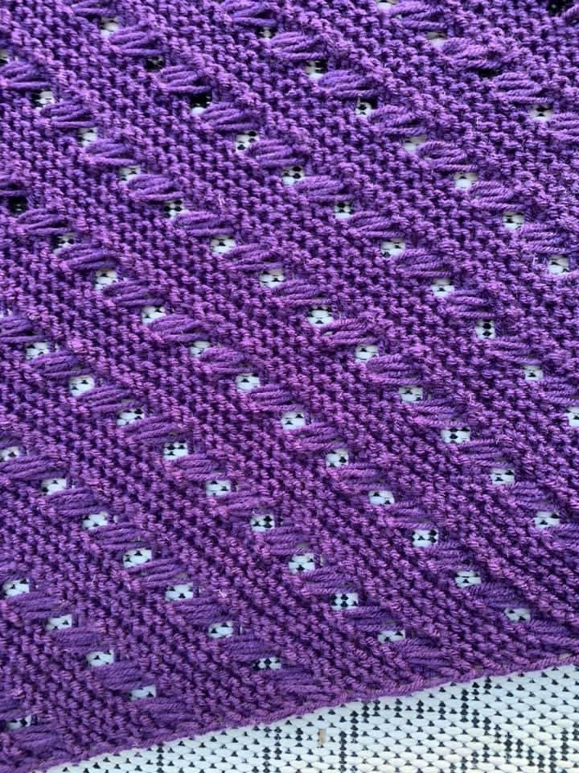 Home Sweet Home Shawl -- a Loom Knit Pattern - Etsy
