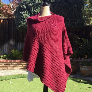 Bluebell Poncho -- a Loom Knit Pattern - Etsy