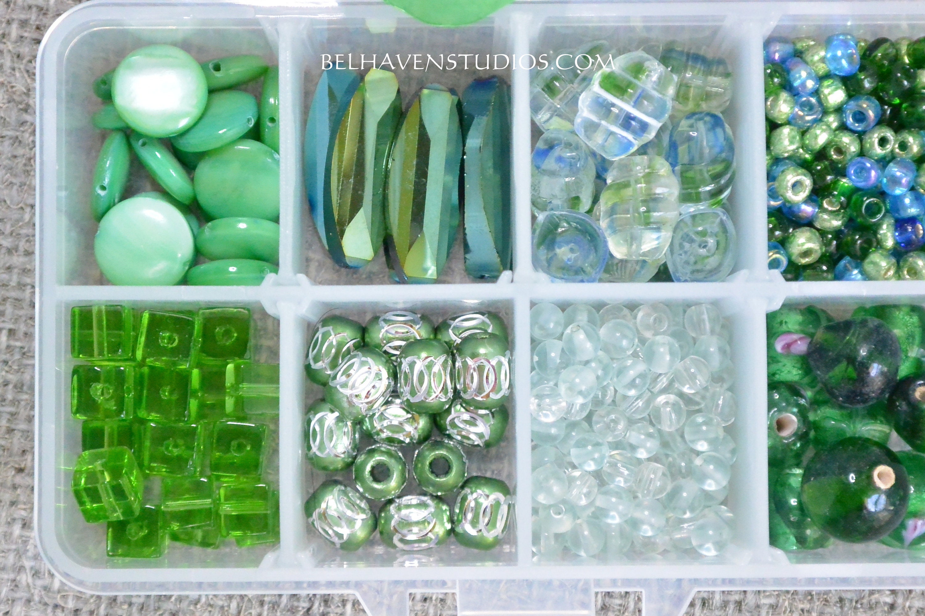 Bead kit Green mix loose beads Mix lot beads DIY bead kit Bead | Etsy