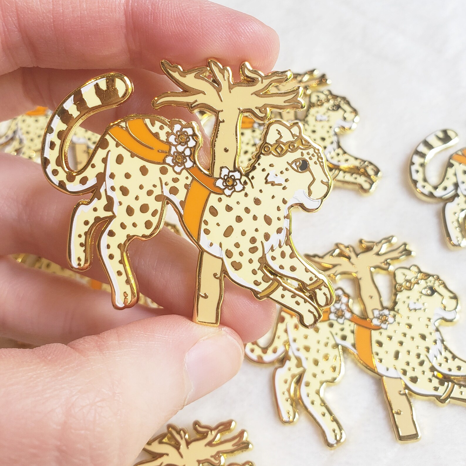 Conservation Carousel Series 2 African Cheetah Hard Enamel - Etsy