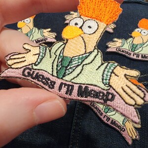 Beaker Meme / Resting Bert Face - 2.5in Embroidered Patches - Etsy