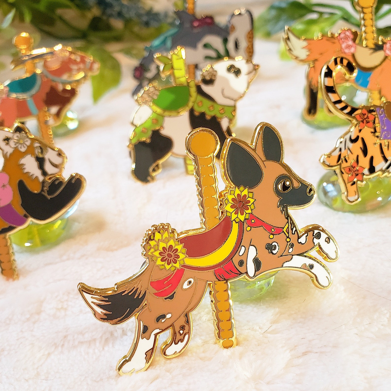 Conservation Carousel Series 1 - Maned Wolf - Hard Enamel Pin - Charity ...