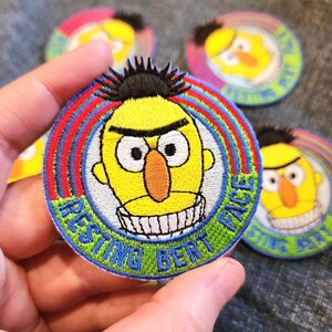 Beaker Meme / Resting Bert Face - 2.5in Embroidered Patches - Etsy