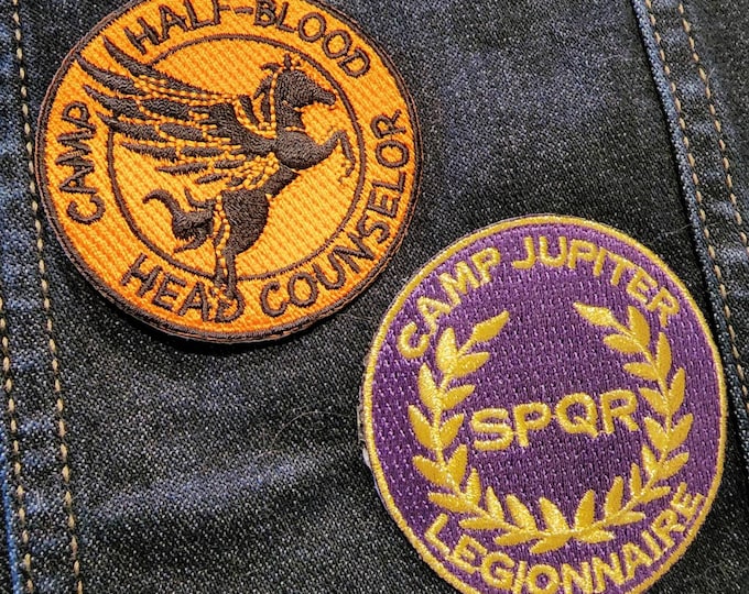 Camp Half Blood / Camp Jupiter 2.5in Embroidered Patches - Etsy