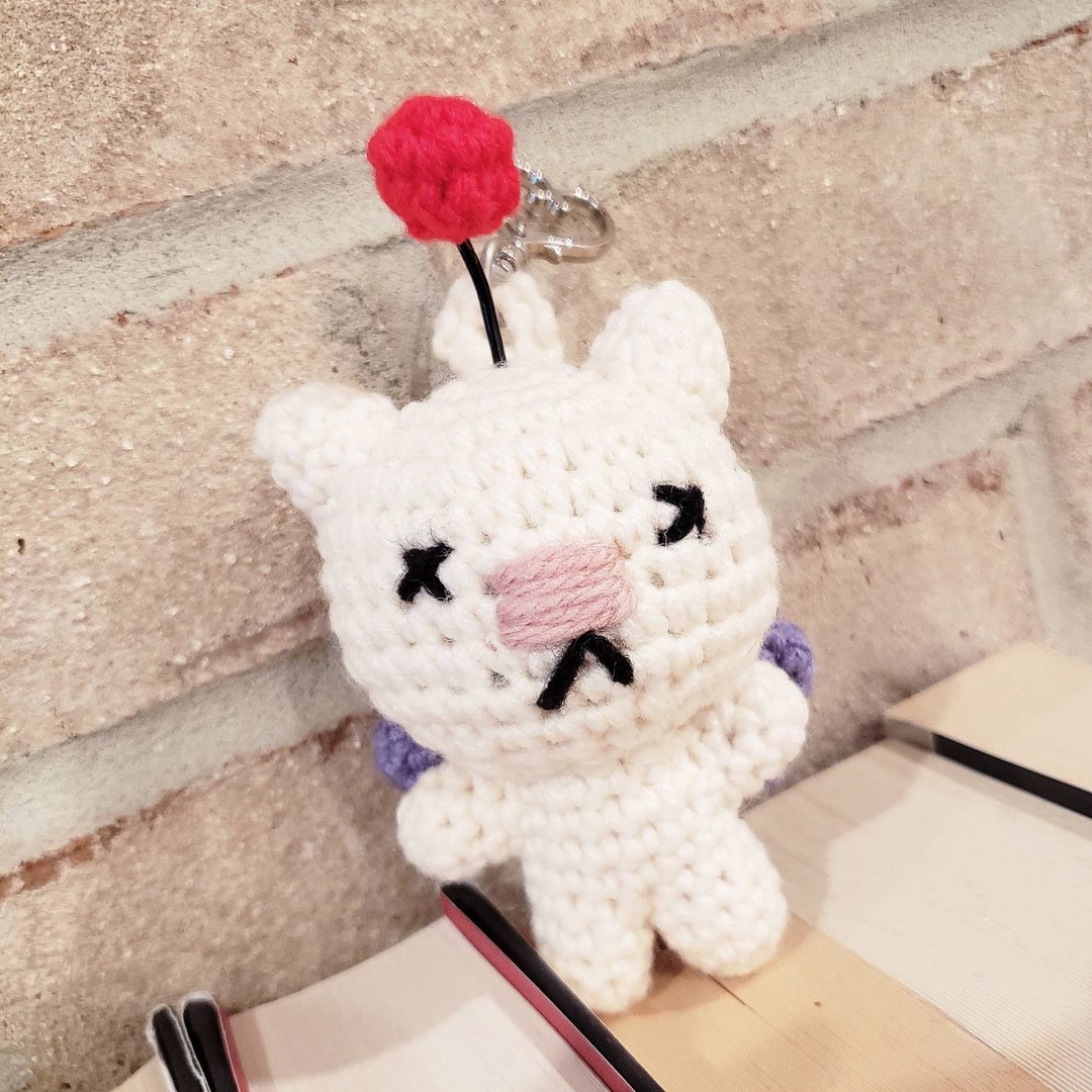 Mini Moogle Amigurumi Keychain - READY TO SHIP - Etsy
