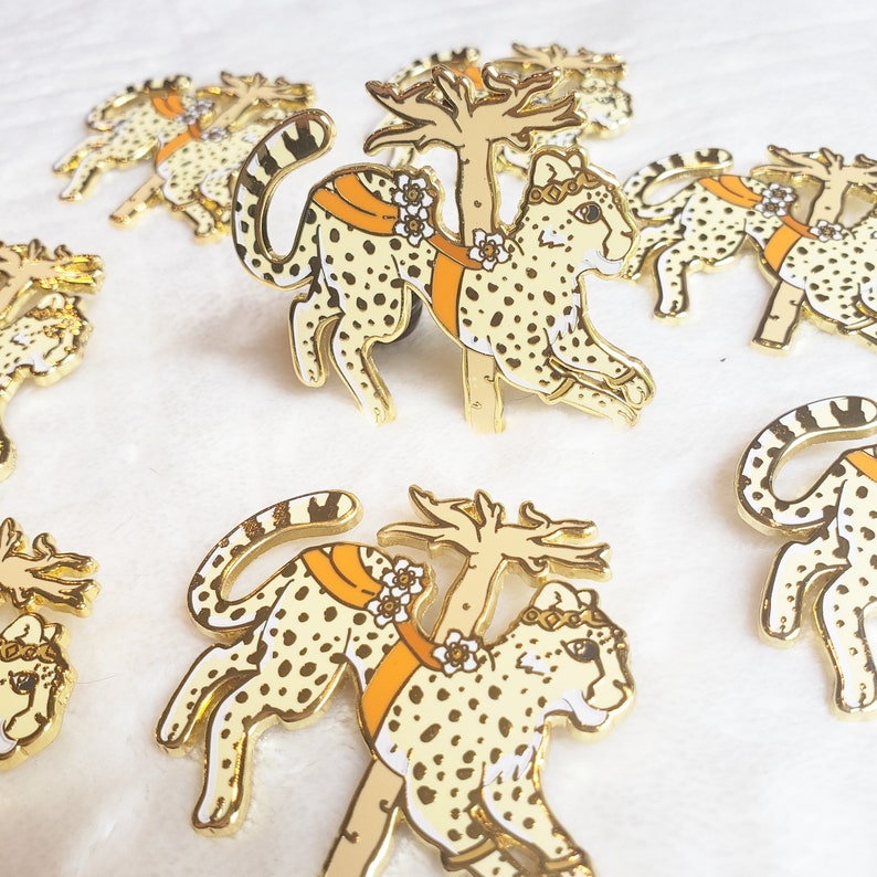 Conservation Carousel Series 2 African Cheetah Hard Enamel - Etsy