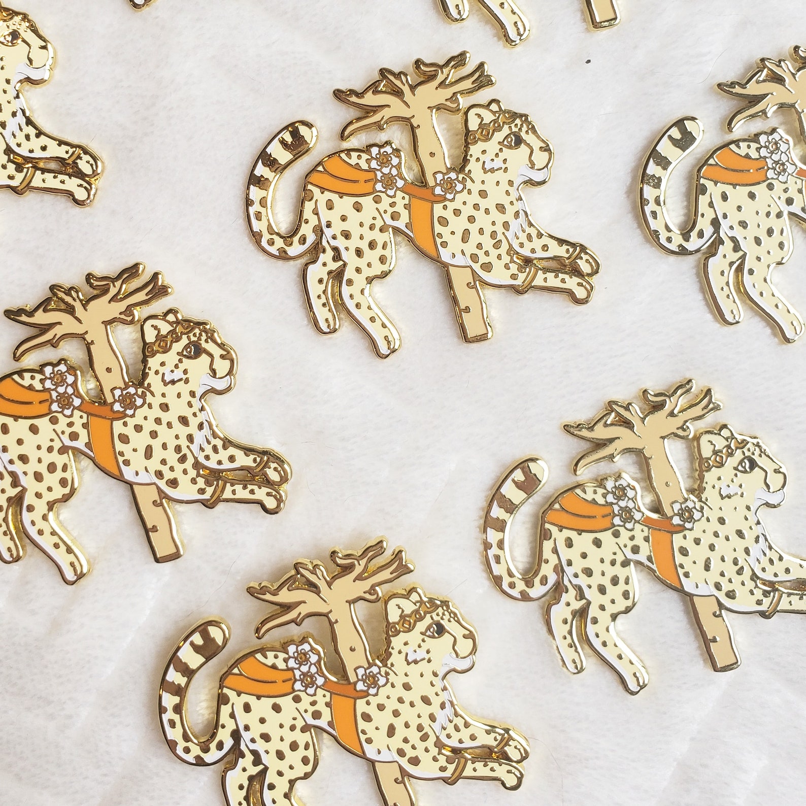 Conservation Carousel Series 2 - African Cheetah - Hard Enamel Pin ...