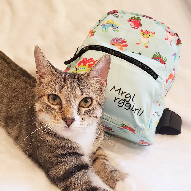 Geometric Murloc Mini Canvas Backpack Purse READY TO SHIP - Etsy