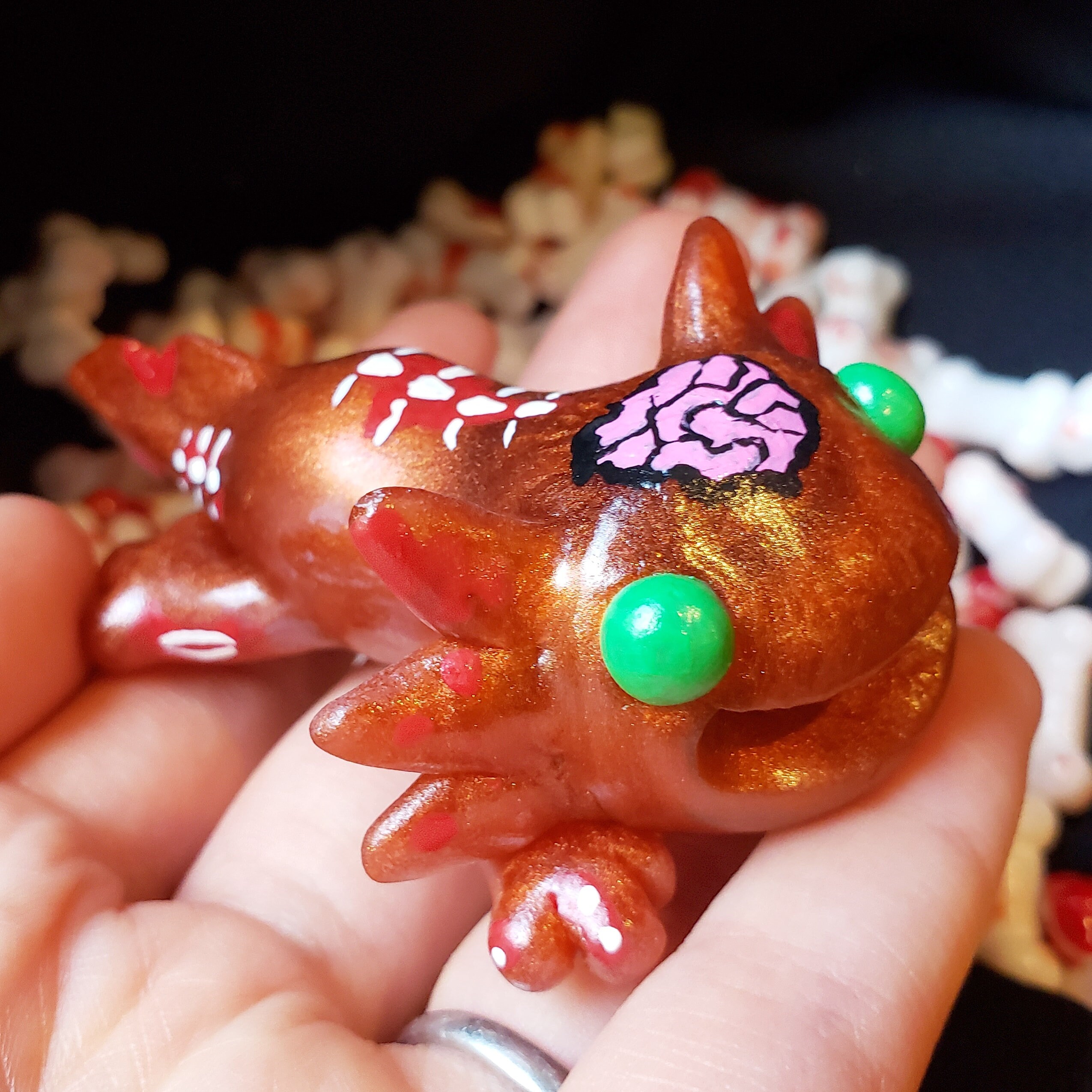 HANDMADE 'Zombie' Lumps the Derpsolotl Axolotl - Etsy Nederland