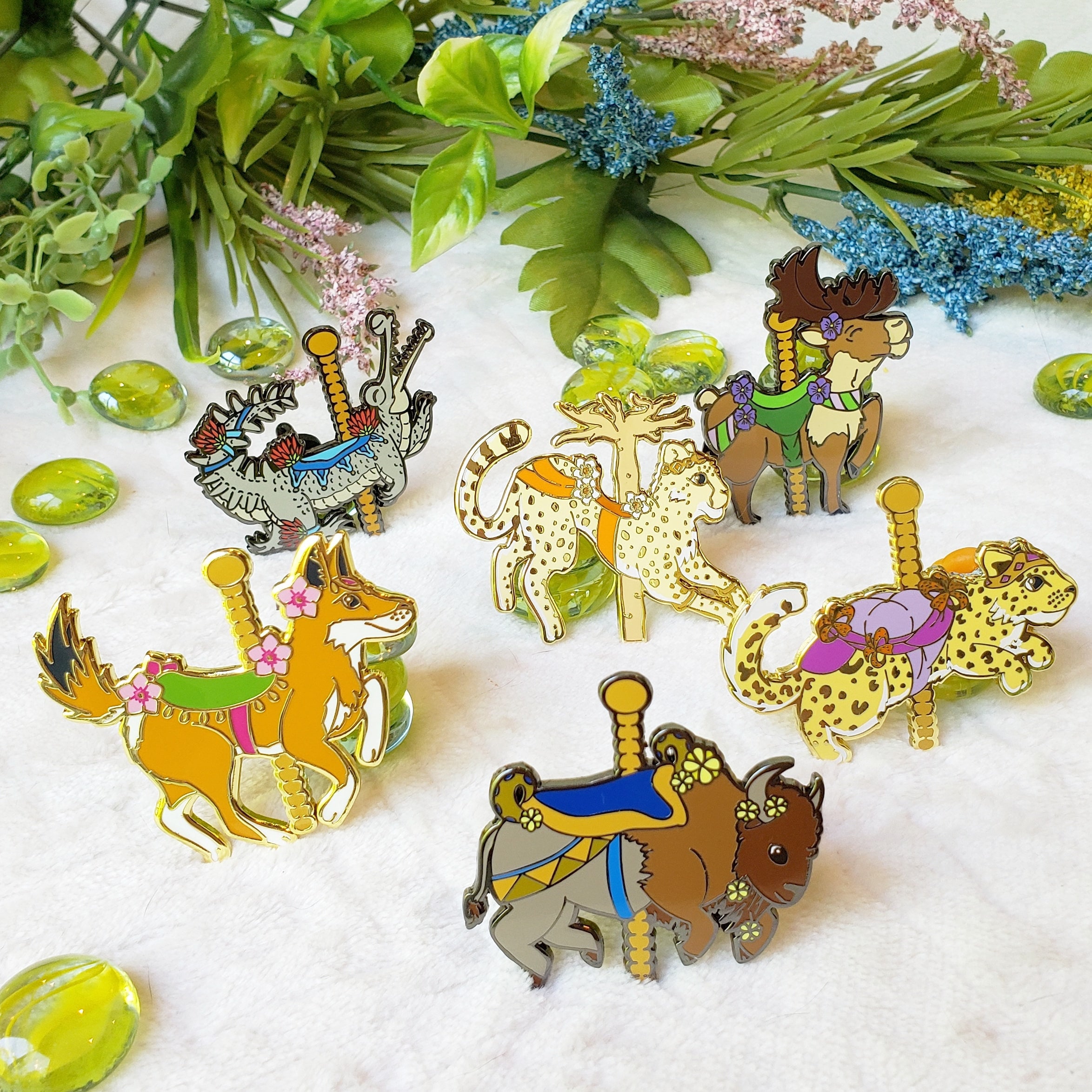 Conservation Carousel Series 2 Hard Enamel Pins FULL SET | Etsy
