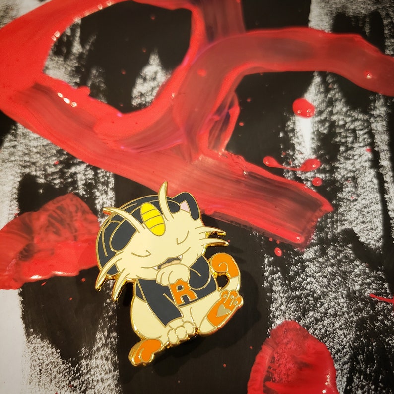 Team Mascot Enamel Pin Rocket Cat READY TO SHIP | Etsy