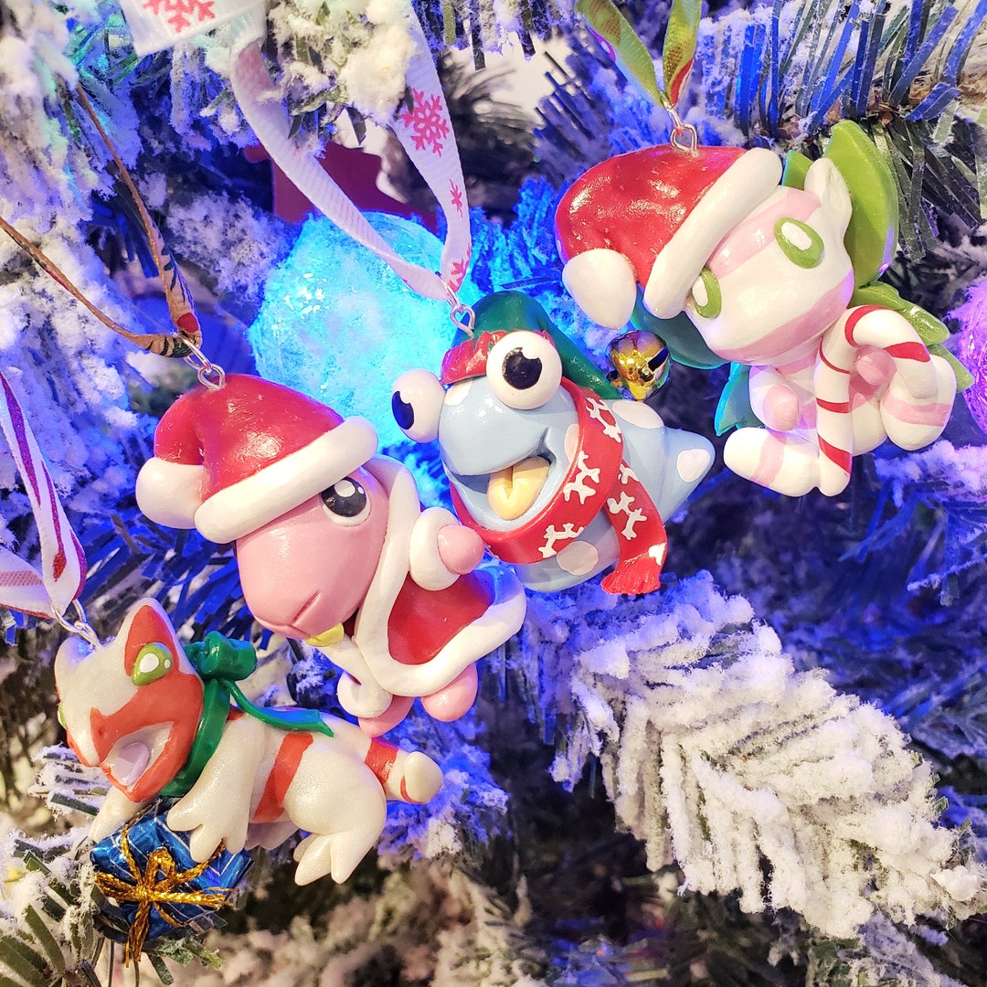MADE to ORDER - Handmade Petpet Christmas Ornaments- Snowickle, Slorg ...