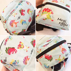 Geometric Murloc Mini Canvas Backpack Purse - READY TO SHIP! - Etsy
