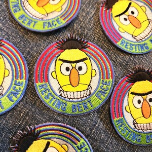 Beaker Meme / Resting Bert Face - 2.5in Embroidered Patches - Etsy