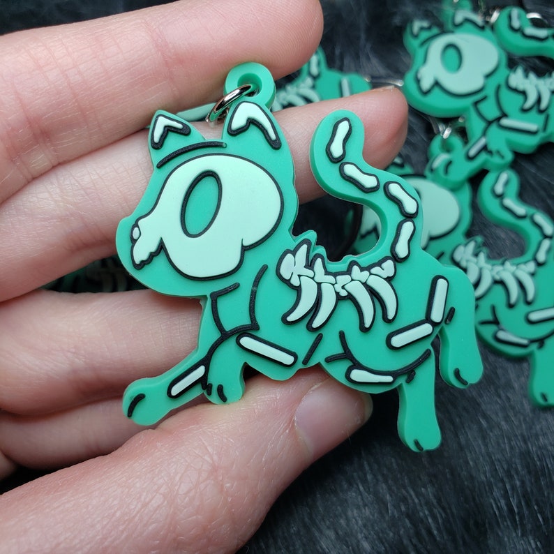 Jellycat Rubber pvc Keychain Feel the Bones READY TO - Etsy