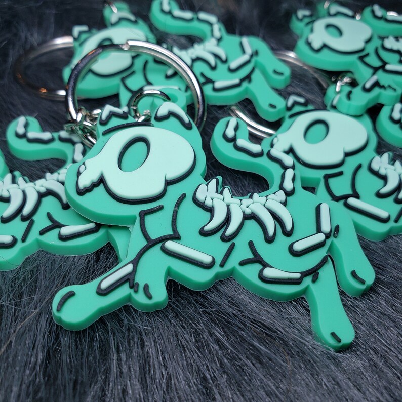 Jellycat Rubber pvc Keychain Feel the Bones READY TO - Etsy