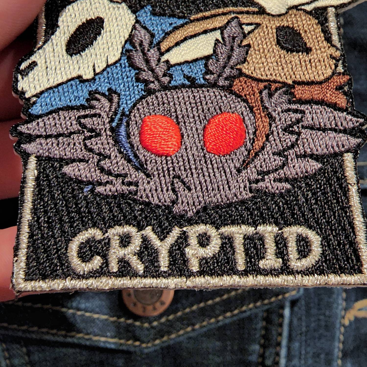 Official Cryptid 3in Embroidered Patch Mothman Wendigo and | Etsy