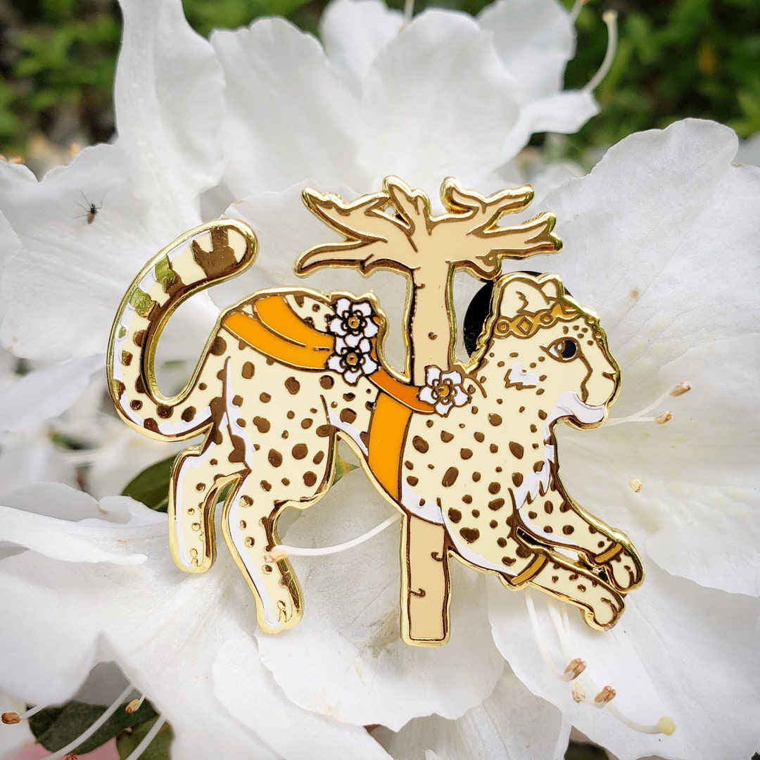 Conservation Carousel Series 2 - African Cheetah - Hard Enamel Pin ...