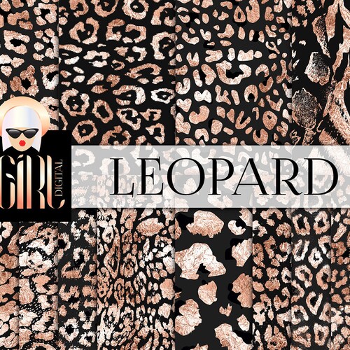 Rose Gold Safari Digital Paper Seamless African Animal - Etsy