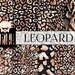 Rose Gold Leopard Digital Papers Black Digital Paper - Etsy