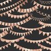 Rose Gold Bunting Banner Digital Clipart - Rose Gold Foil Bunting ...
