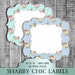 Shabby Chic Printable Labels Digital Clipart Vintage Floral Pattern ...