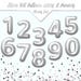 Silver Foil Balloon Letters & Numbers - Alphabet Clipart - Foil ...