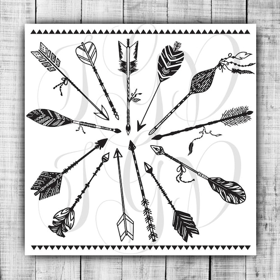 Feathered Arrow Clip Art Transparent Background